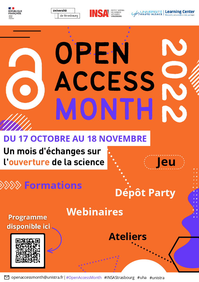 Lancement de l'Open Access Month 2022 - RechercheRecherche